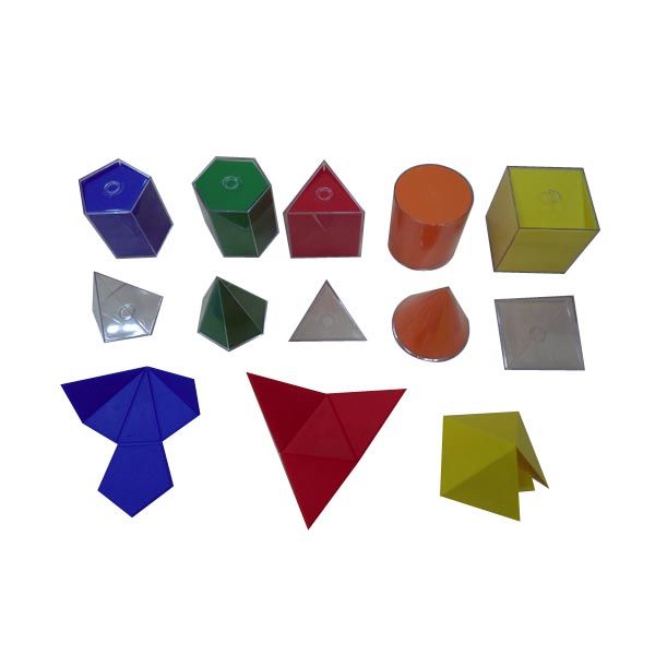 Geometric Expansion Solids Set 12 Pcs 8 cm