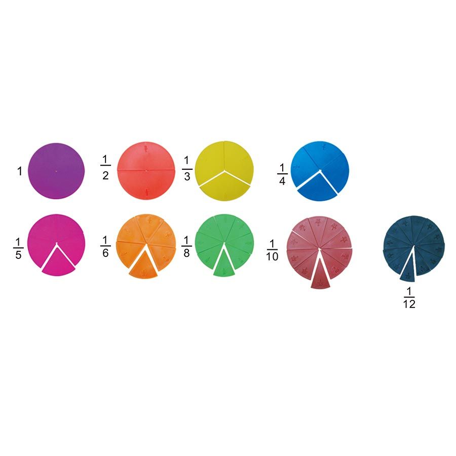 Fraction Set Circular 51 Pcs