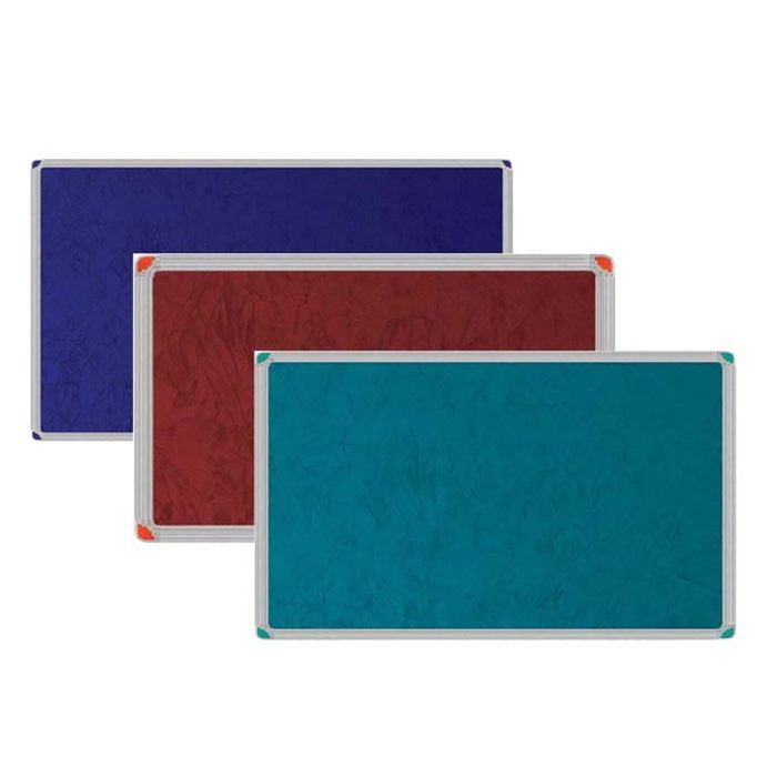 Fabric Notice Board with Aluminum Frame 90x180 cm