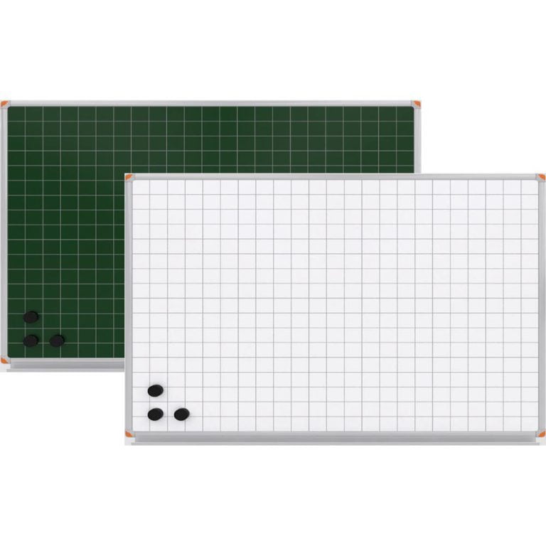 Wall Mounted Enamel Magnetic Board with Grid Line